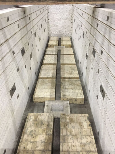 Zinc pot refractory insulation - SIPRA